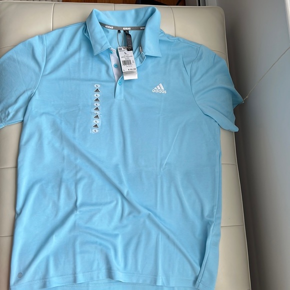 adidas | Shirts | Nwt Mens Light Blue Golf Polo Light Blue | Poshmark